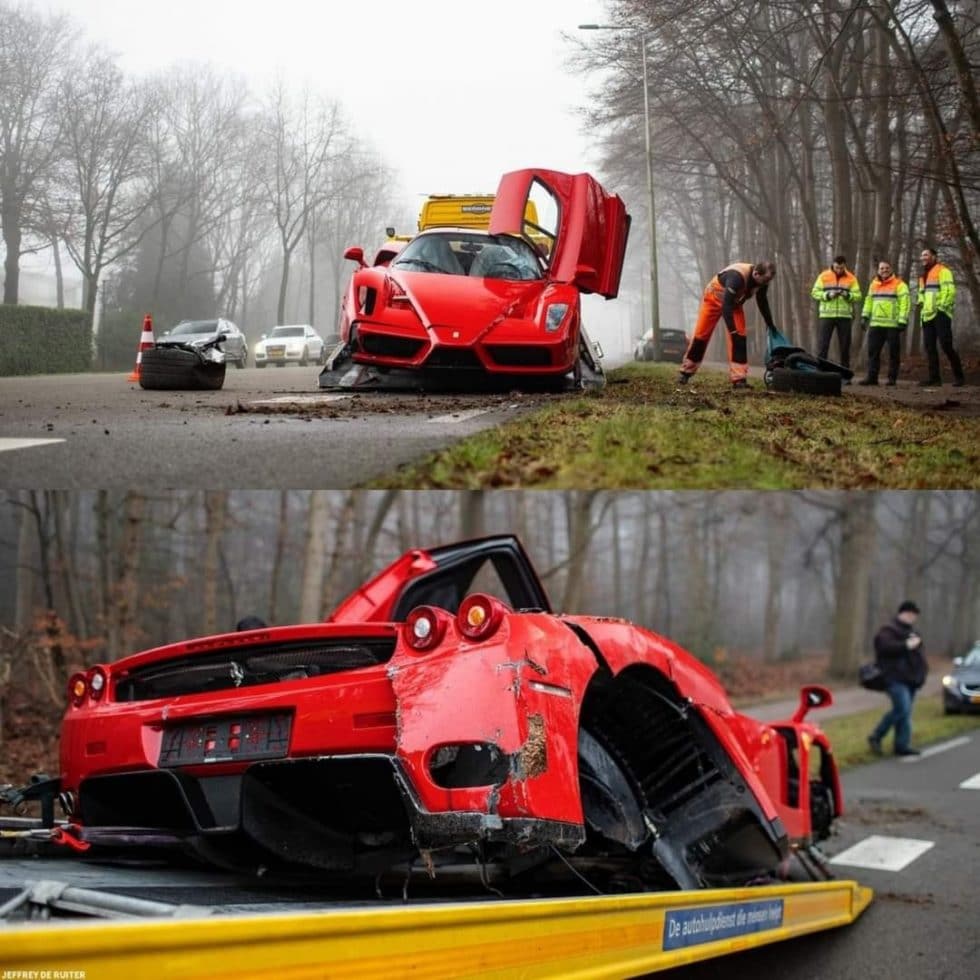 Un crash d'une des Ferrari les plus mythiques